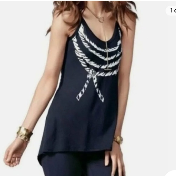 CAbi | Tops | Cabi Ahoy Nautical Tunic Tank | Poshmark